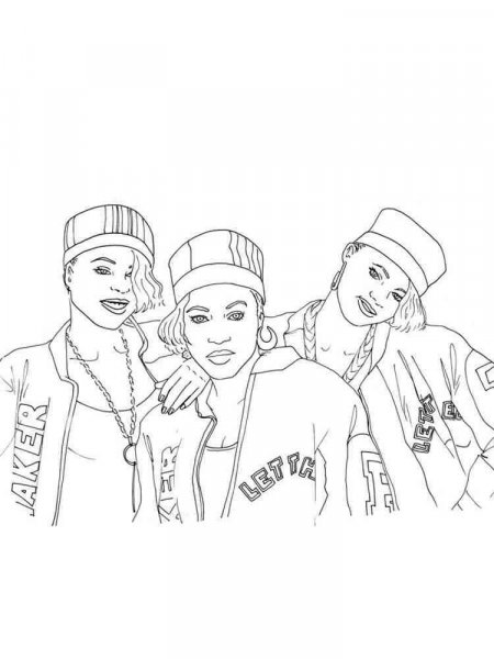 Hip-Hop & Rap coloring pages
