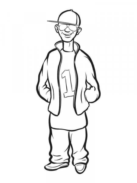 Hip-Hop & Rap coloring pages
