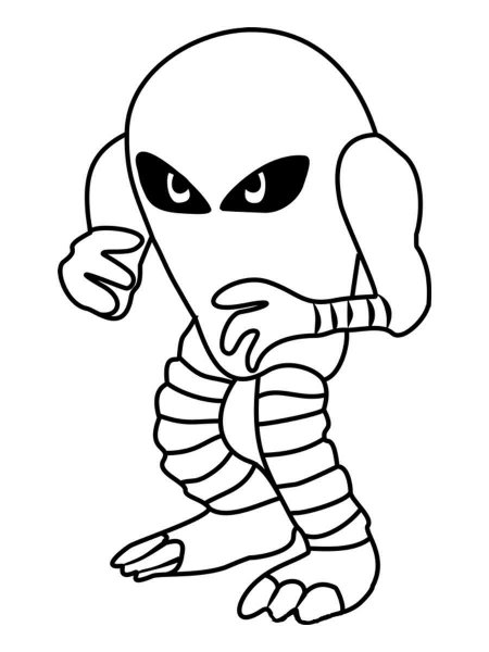 Pokemon Hitmonlee coloring pages - Free Printable