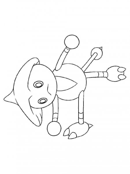 Hitmontop Pokemon coloring pages - Free Printable