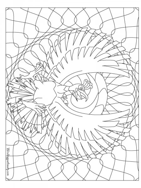 Pokemon Ho-Oh coloring pages - Free Printable