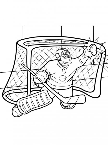 Hockey coloring pages
