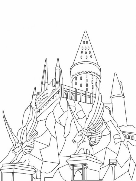 Hogwarts coloring pages
