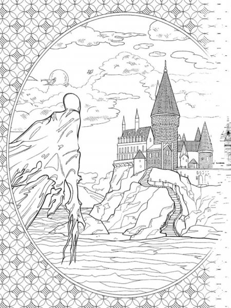 Hogwarts coloring pages