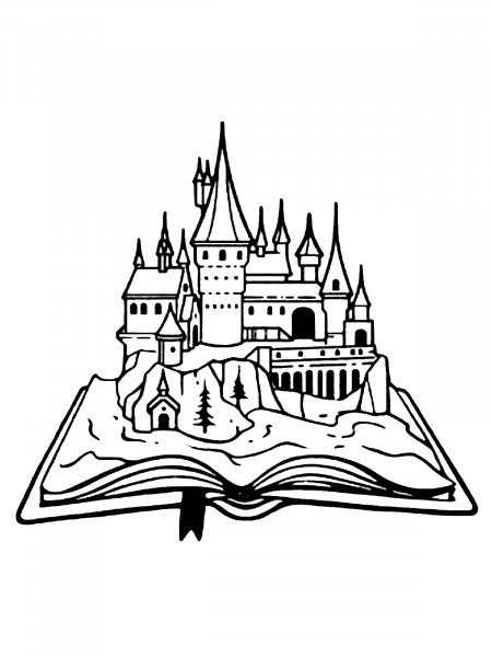 Hogwarts coloring pages