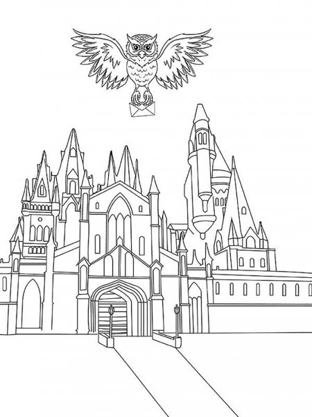 Hogwarts coloring pages