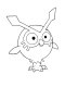 Hoothoot Pokemon coloring pages - Free Printable