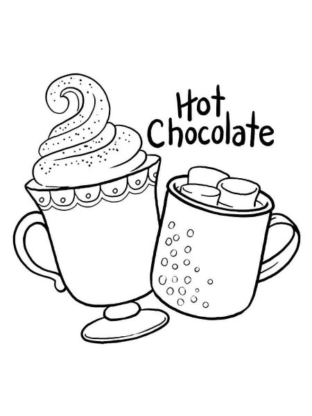 Hot Chocolate coloring pages