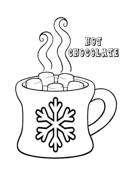 Hot Chocolate coloring pages