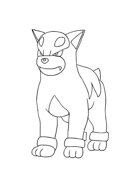 Houndour Pokemon coloring pages - Free Printable