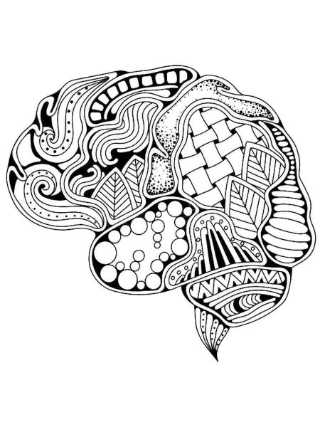 Human Brain coloring pages