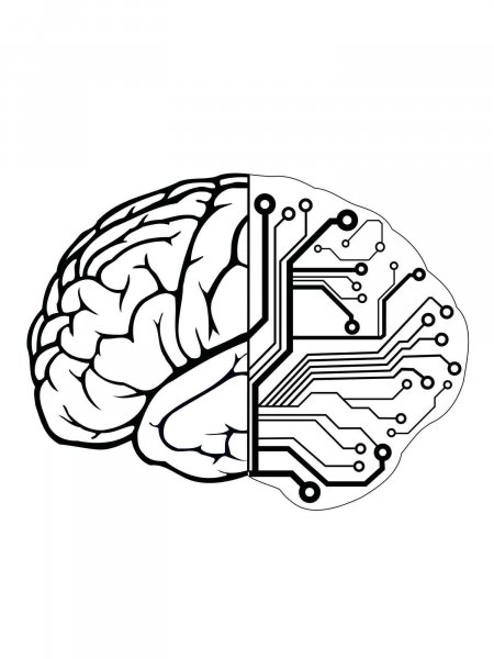 Human Brain coloring pages