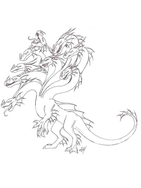 Hydra coloring pages