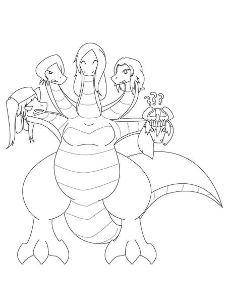 Hydra coloring pages