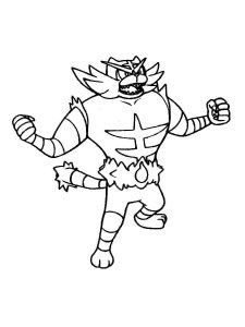 Incineroar Pokemon coloring pages - Free Printable