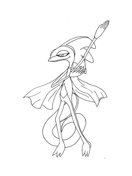 Inteleon Pokemon coloring pages - Free Printable