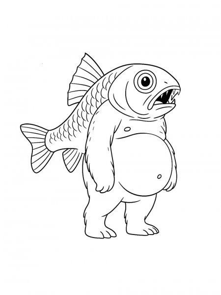 Italian Brainrot coloring pages