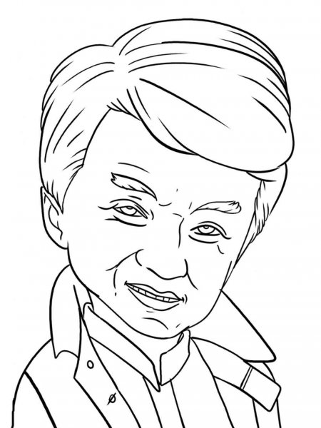 Jackie Chan coloring pages