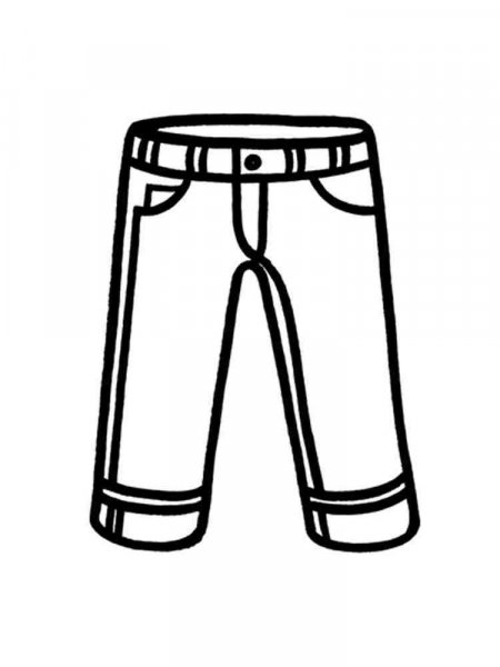 Jeans coloring pages