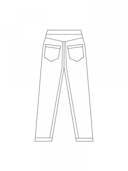 Jeans coloring pages