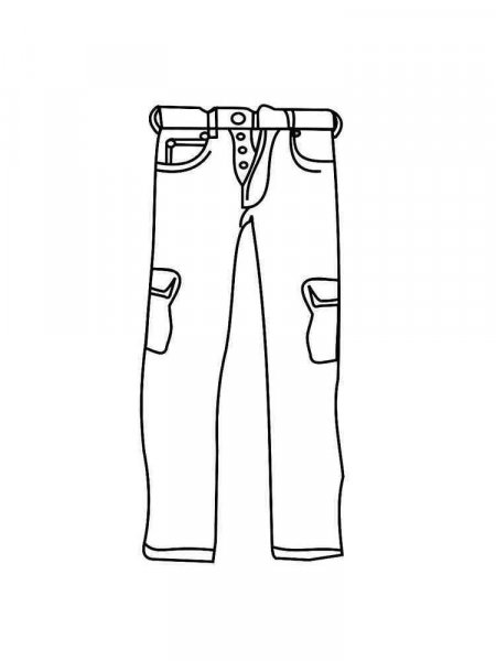 Jeans coloring pages