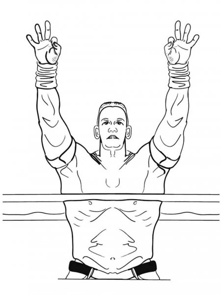 John Cena coloring pages
