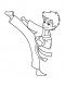 Karate coloring pages