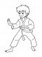 Karate coloring pages