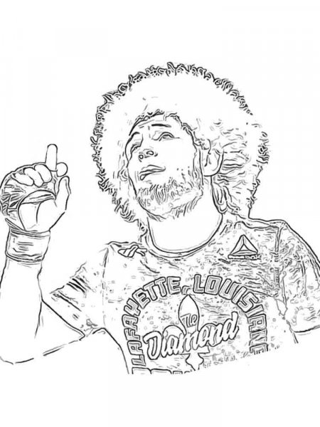 Khabib Nurmagomedov coloring pages