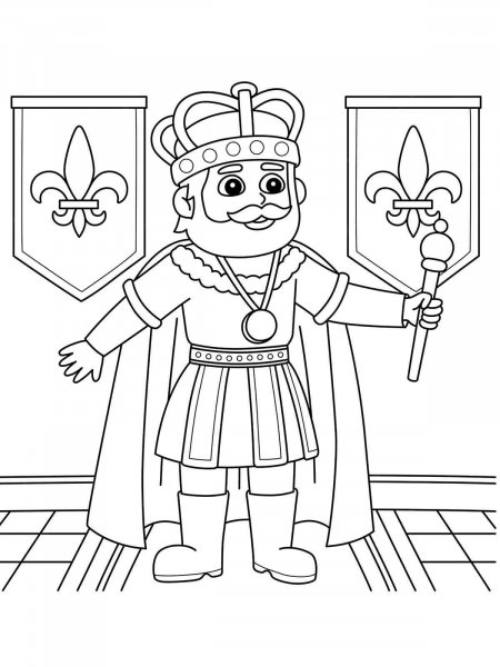 King coloring pages