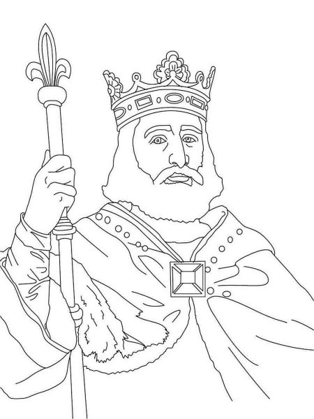 King coloring pages