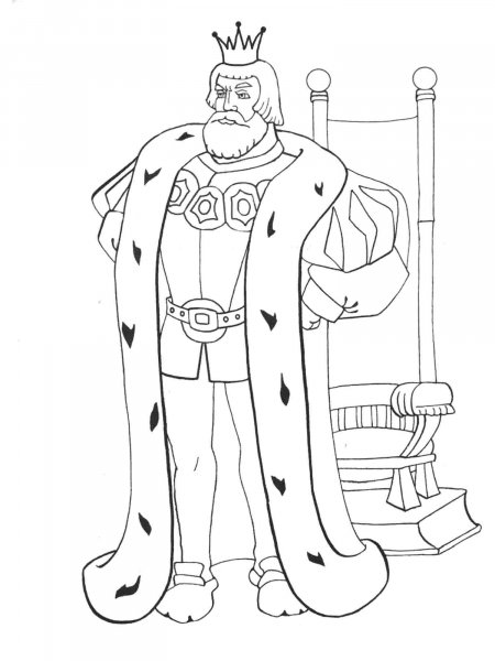 King coloring pages