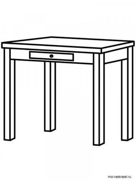 Kitchen Table coloring pages