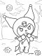Kuromi coloring pages