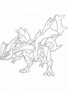Pokemon Kyurem coloring pages - Free Printable