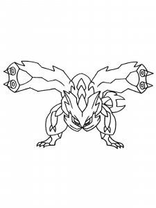Pokemon Kyurem coloring pages - Free Printable