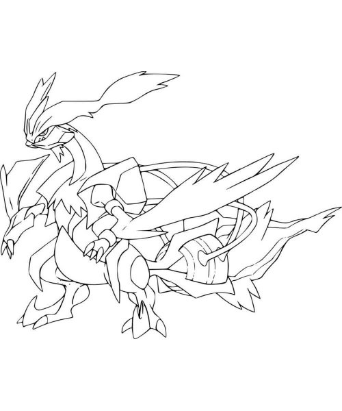 Pokemon Kyurem coloring pages - Free Printable
