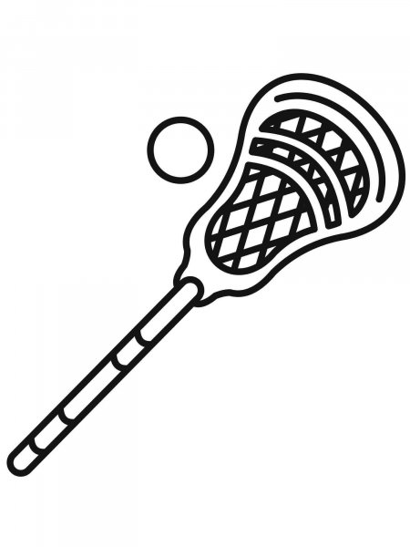 Lacrosse coloring pages
