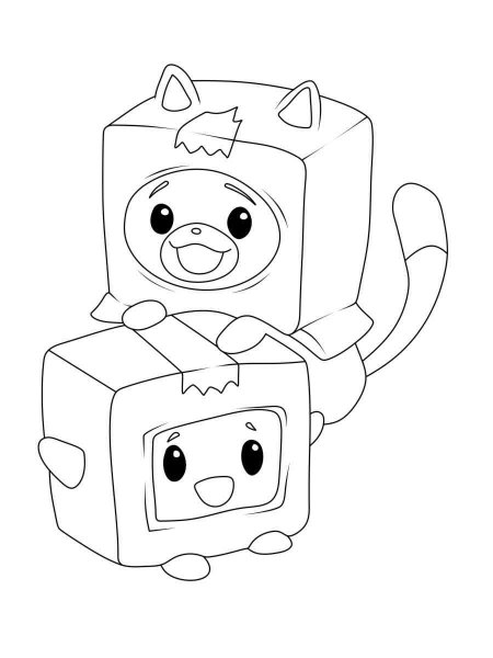 LankyBox coloring page - Free printable