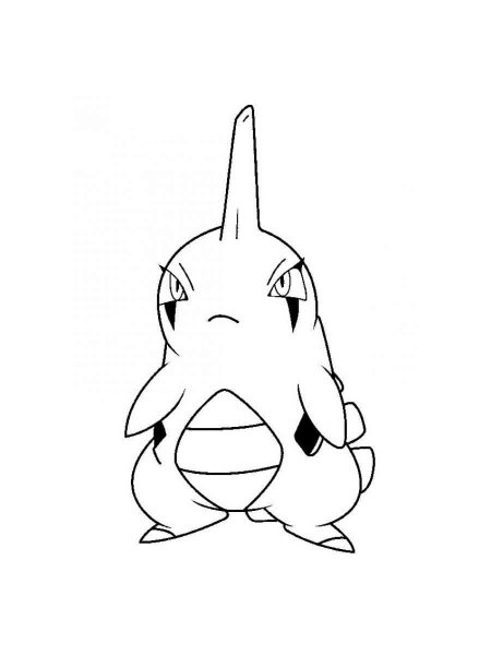 Larvitar Pokemon coloring pages - Free Printable