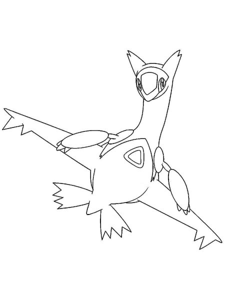 Latias Pokemon Coloring Pages Free Printable