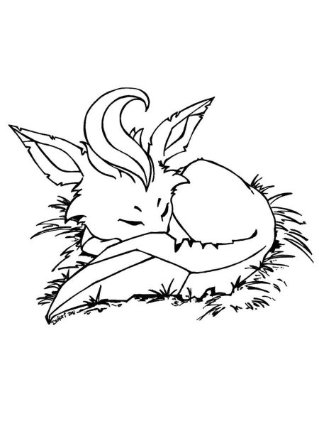 Pokemon Leafeon coloring pages - Free Printable