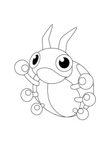 Ledyba Pokemon coloring pages - Free Printable