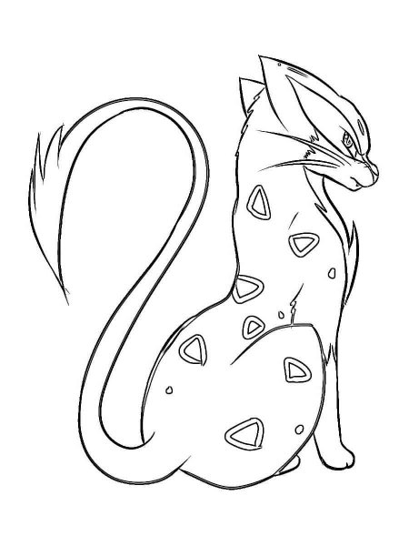 Liepard Pokemon coloring pages - Free Printable