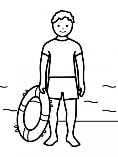 Lifeguard coloring pages