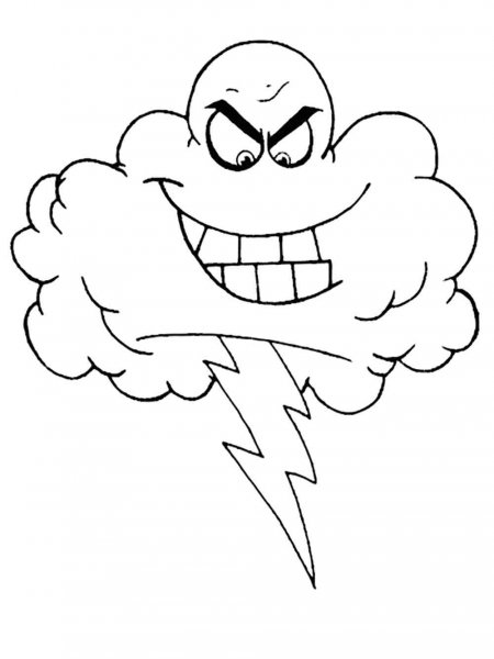 Lightning coloring pages