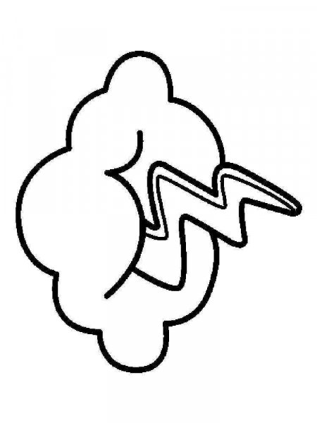 Lightning coloring pages