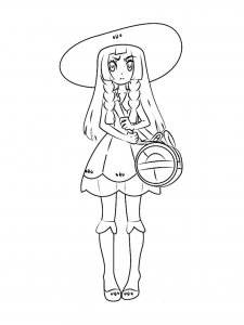 Lillie Pokemon coloring pages