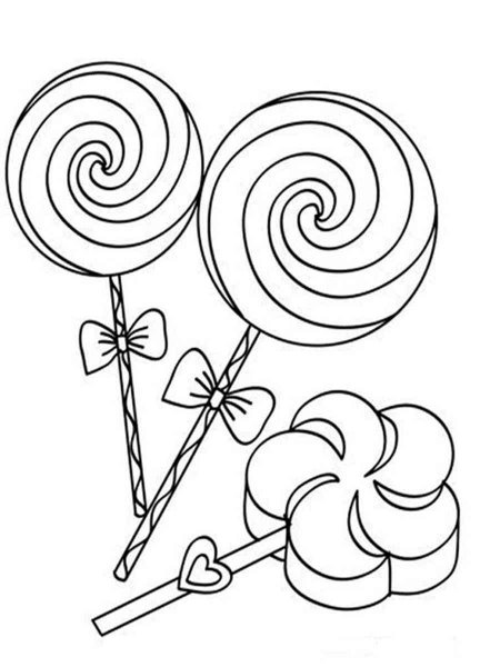 Lollipop coloring pages