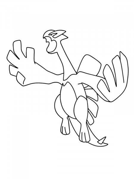 Pokemon Lugia coloring pages - Free Printable